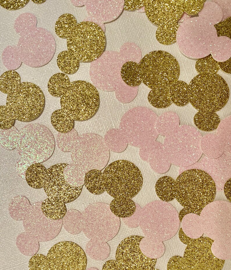 Minnie Mouse ConfettiPink and Gold 1st Birthday | Etsy