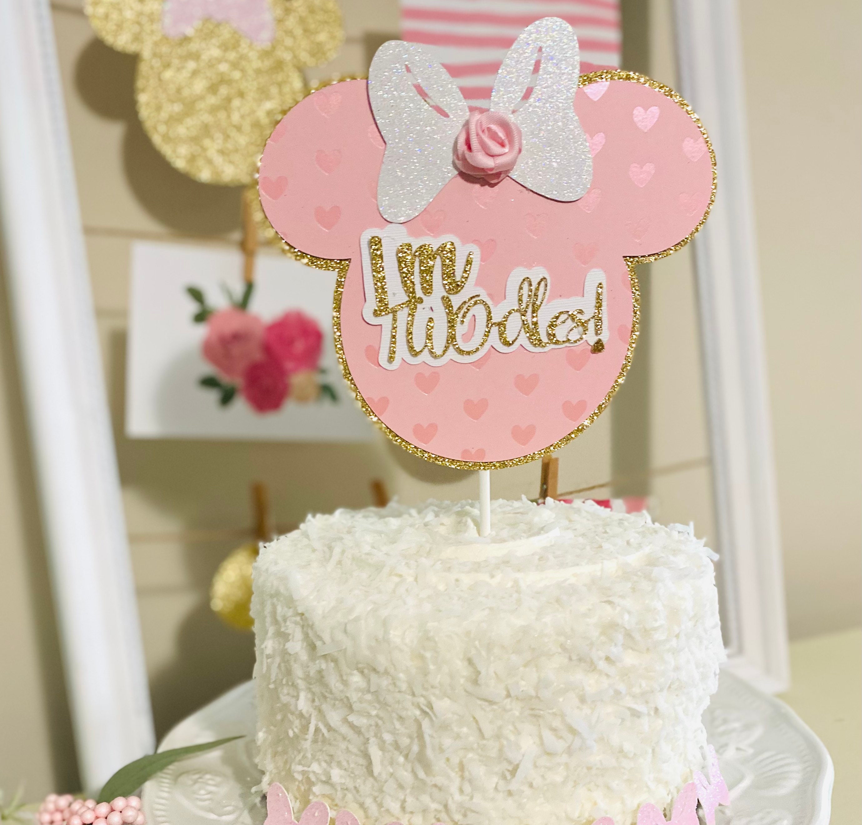 Oh Twodles Cake Topper Minnie Mouse Cake TopperIm Twodles | Etsy