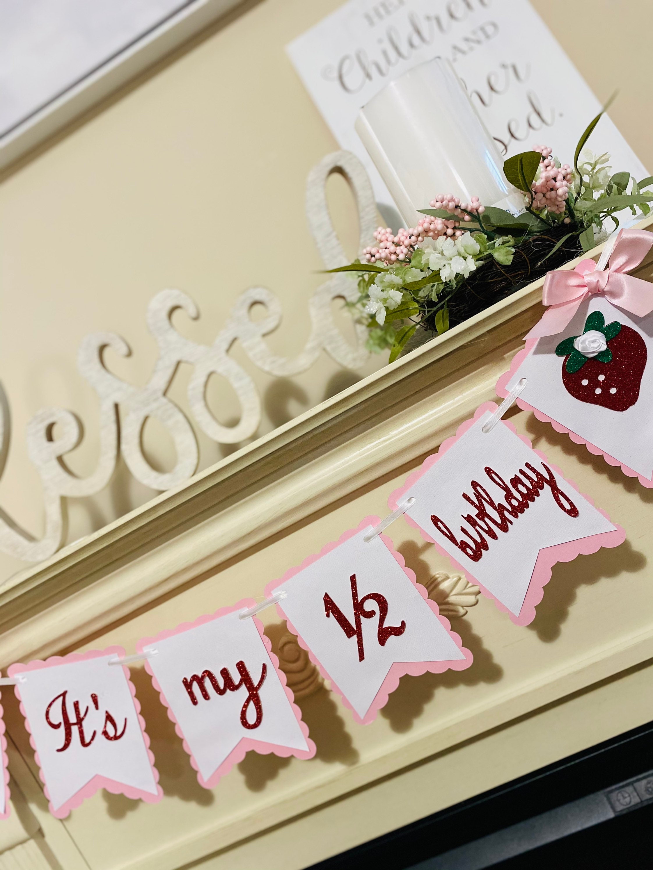 Strawberry Birthday Decorations Strawberry Birthday Banner . | Etsy