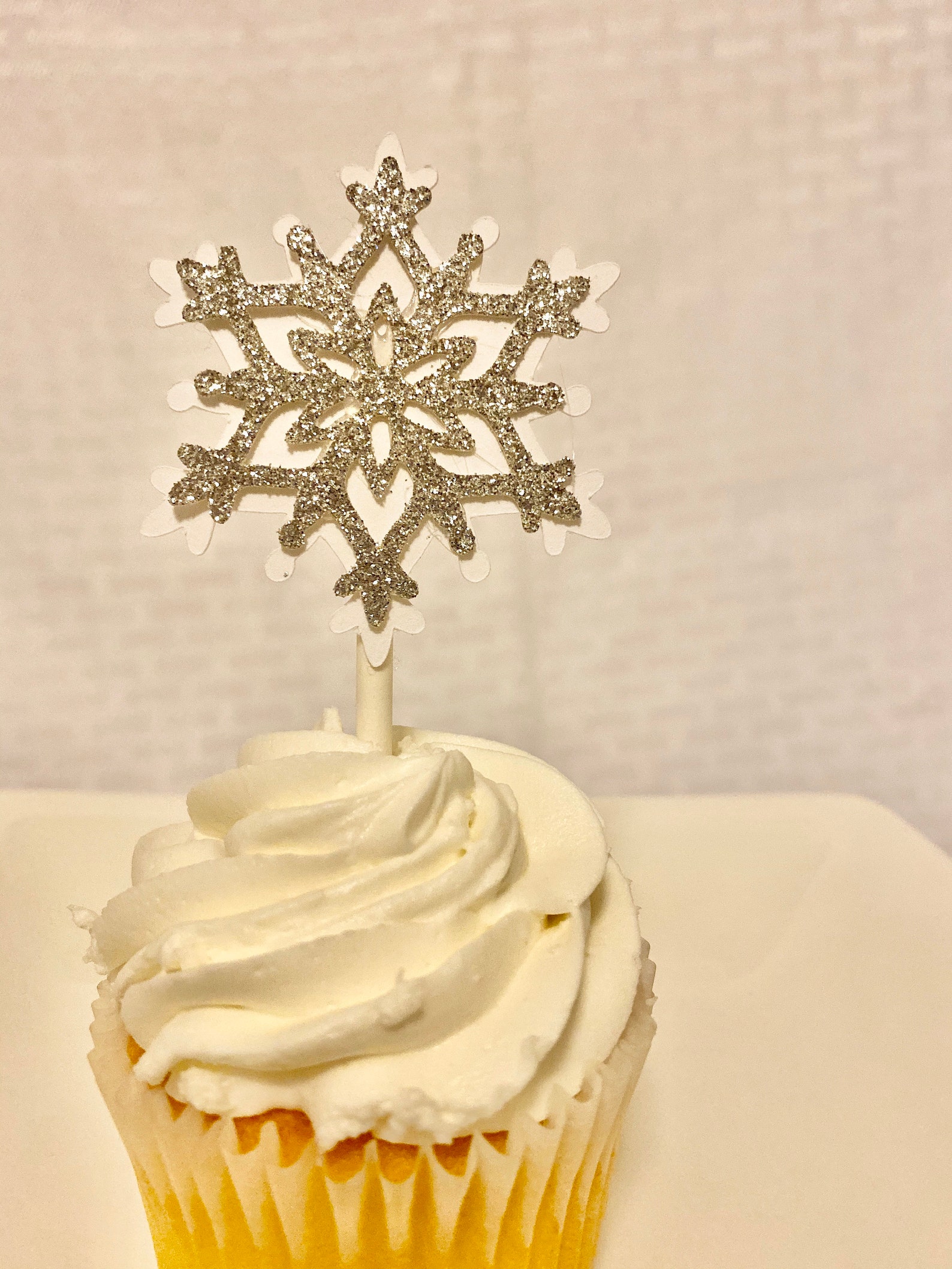 Snowflakes Cupcake Toppers .winter Onederland Birthday . - Etsy