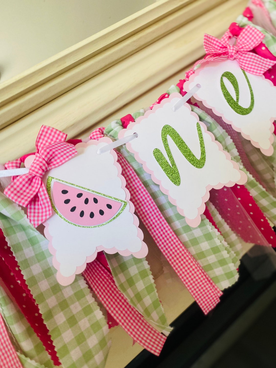 One in a Melon Birthday ,watermelon 1st Birthday, Watermelon High Chair ...
