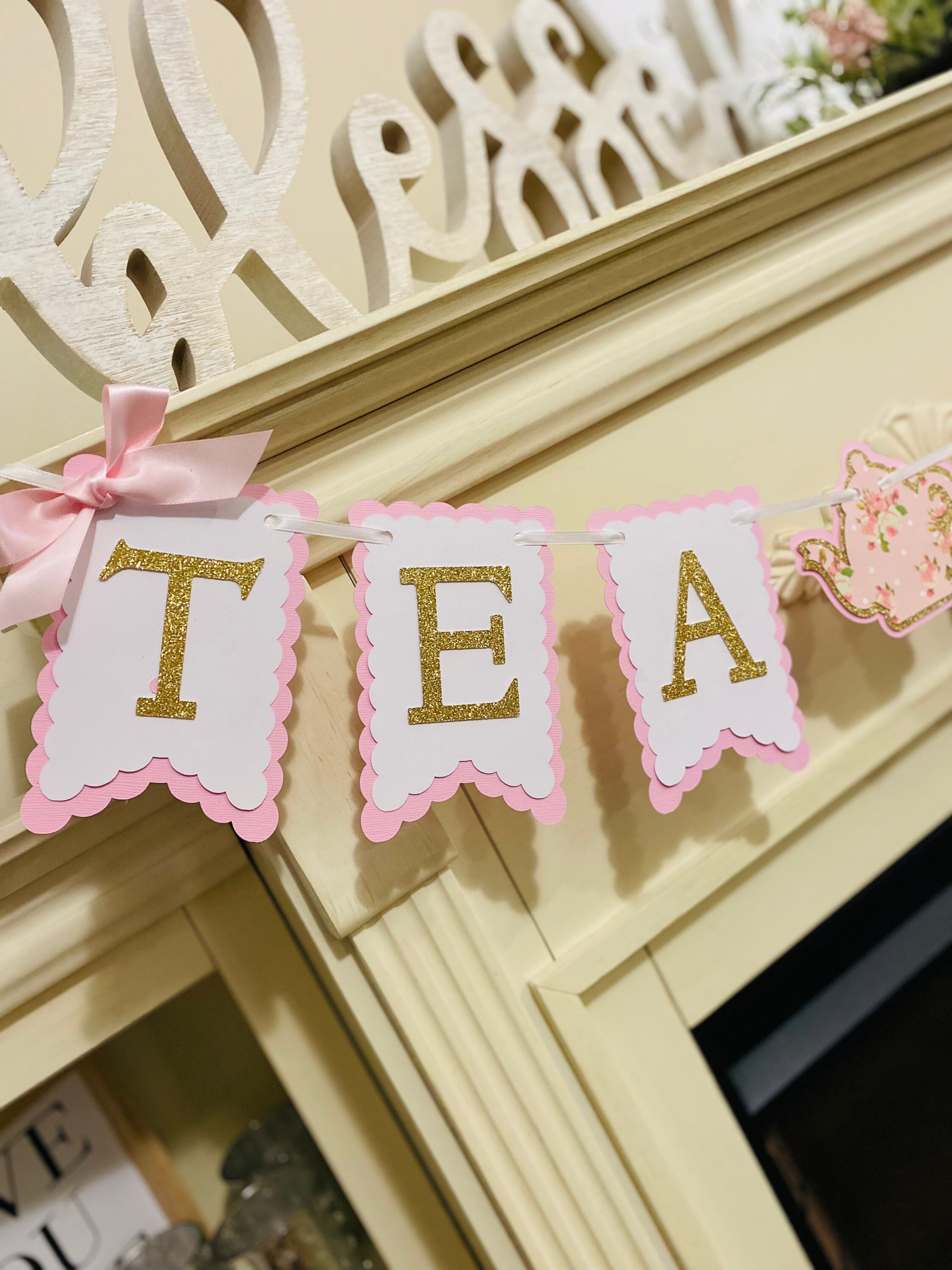 Tea Party Birthday Banner Tea for Two Birthday Princess Tea - Etsy UK