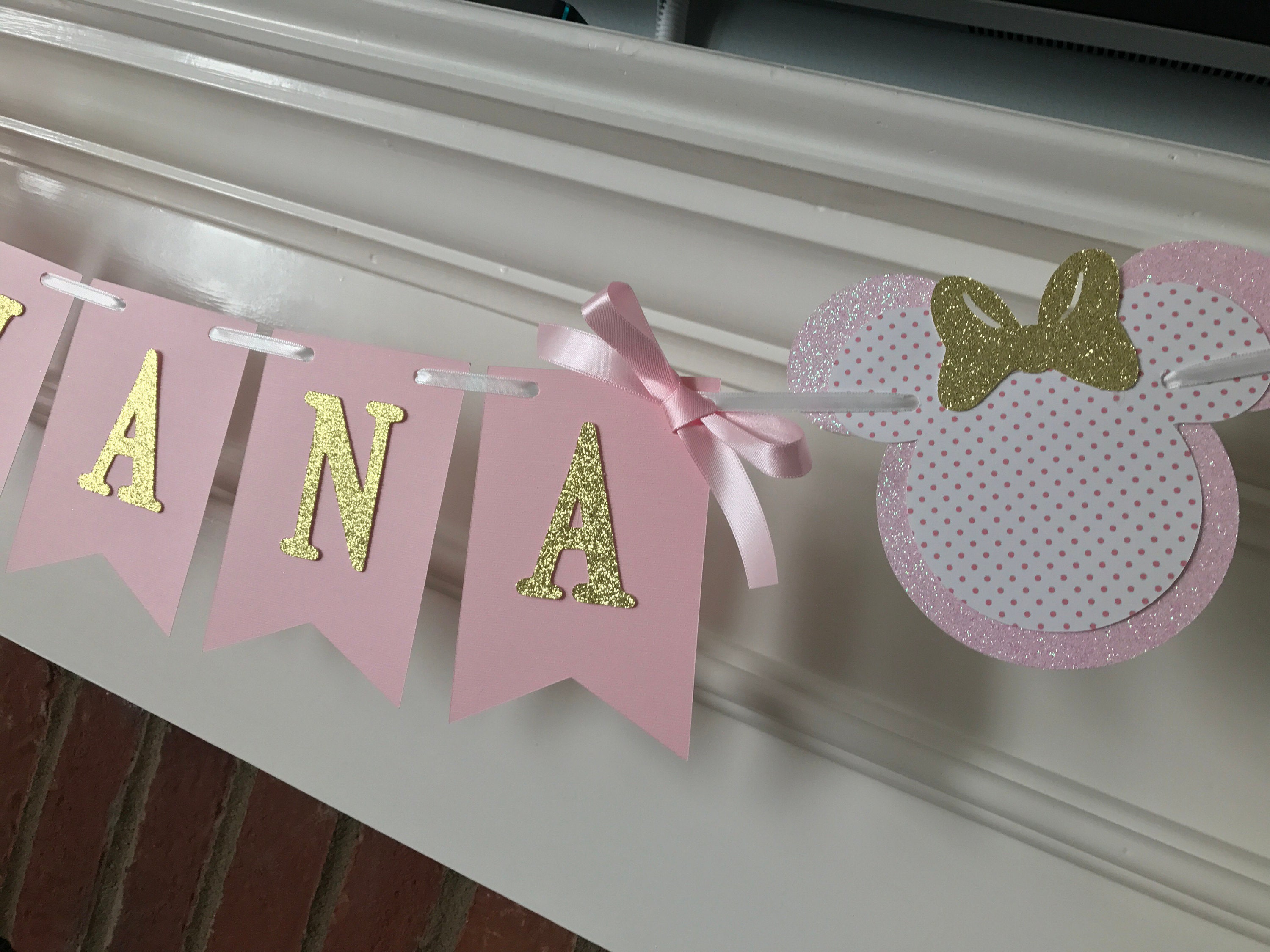 Pink and Gold First Birthday Minnie Mouse Birthday | Etsy