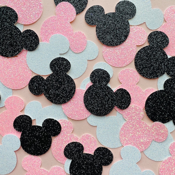 Pink and Gold Minnie Mouse Confetti - Etsy