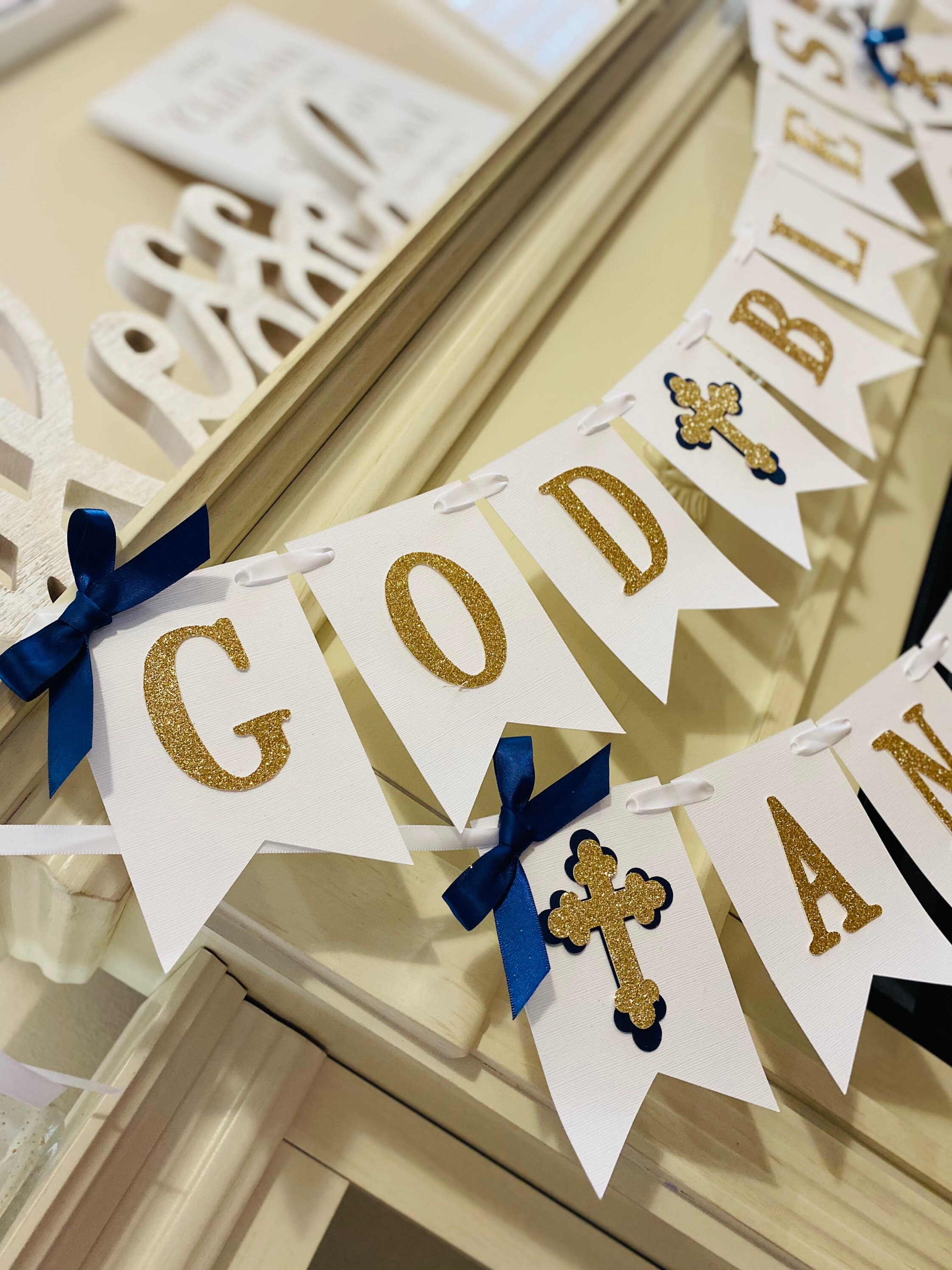 Baptism Boy Decorations Baptism Boy Baptism Decorations | Etsy