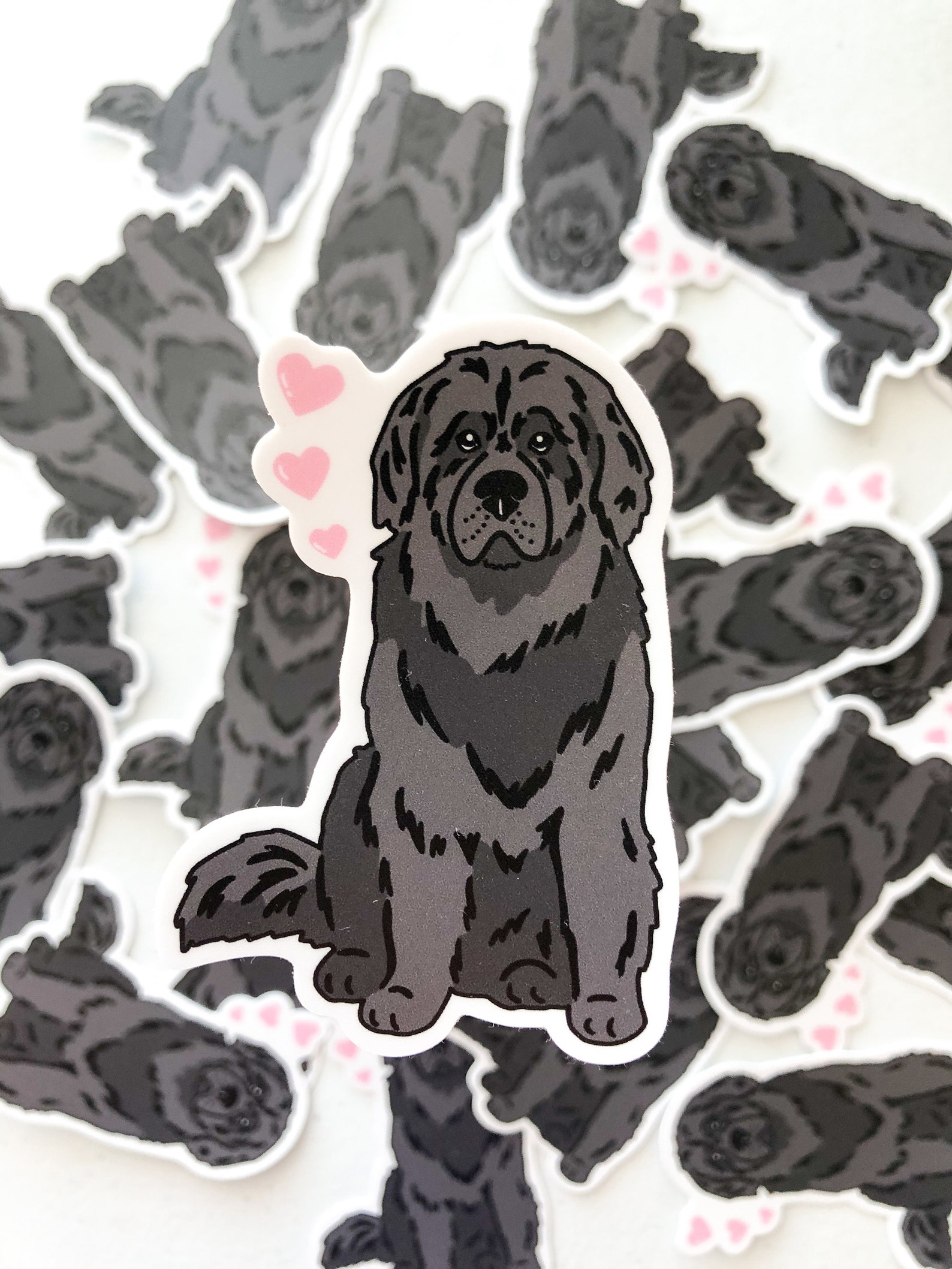 Newfie Vinyl Sticker | Newfoundland Dog Gift - Etsy