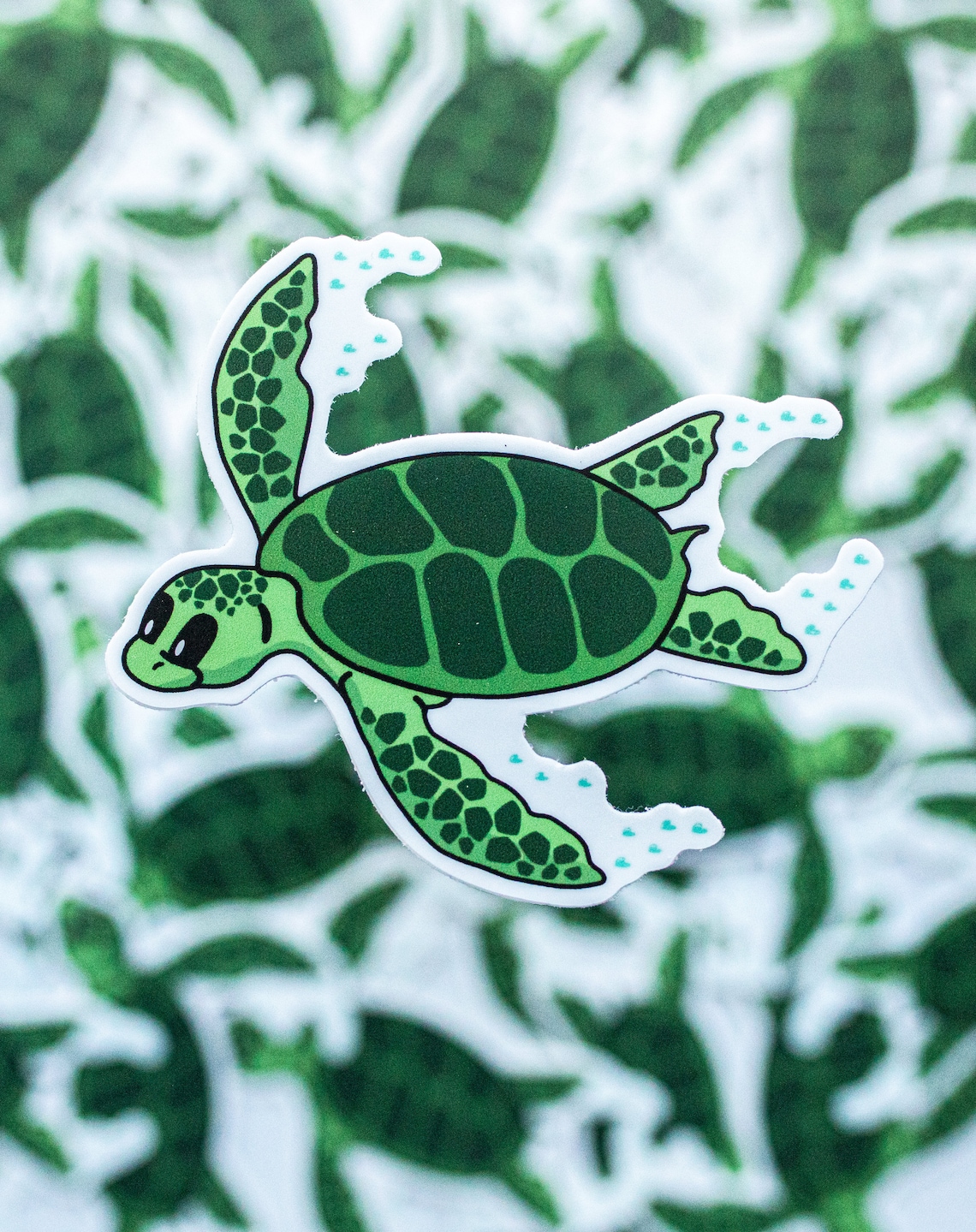 Sea Turtle Vinyl Sticker | Etsy