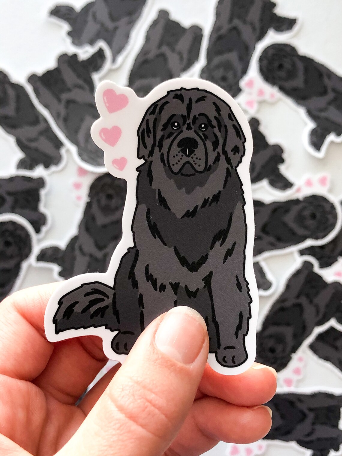 Newfie Vinyl Sticker | Newfoundland Dog Gift - Etsy