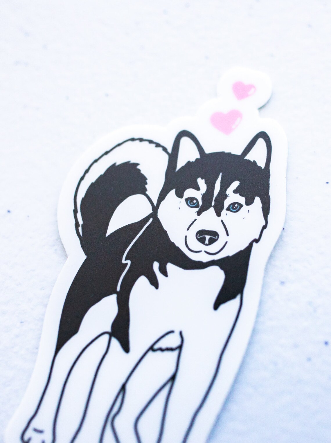 Siberian Husky Vinyl Sticker | Etsy