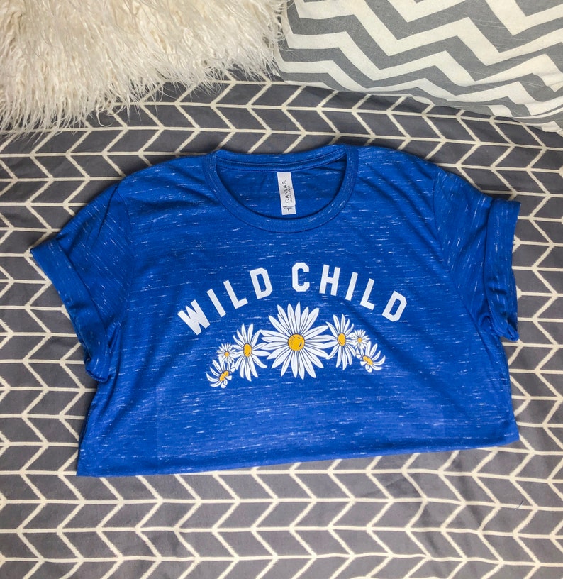 Wild Child Flower Shirt Daisy Tee | Etsy