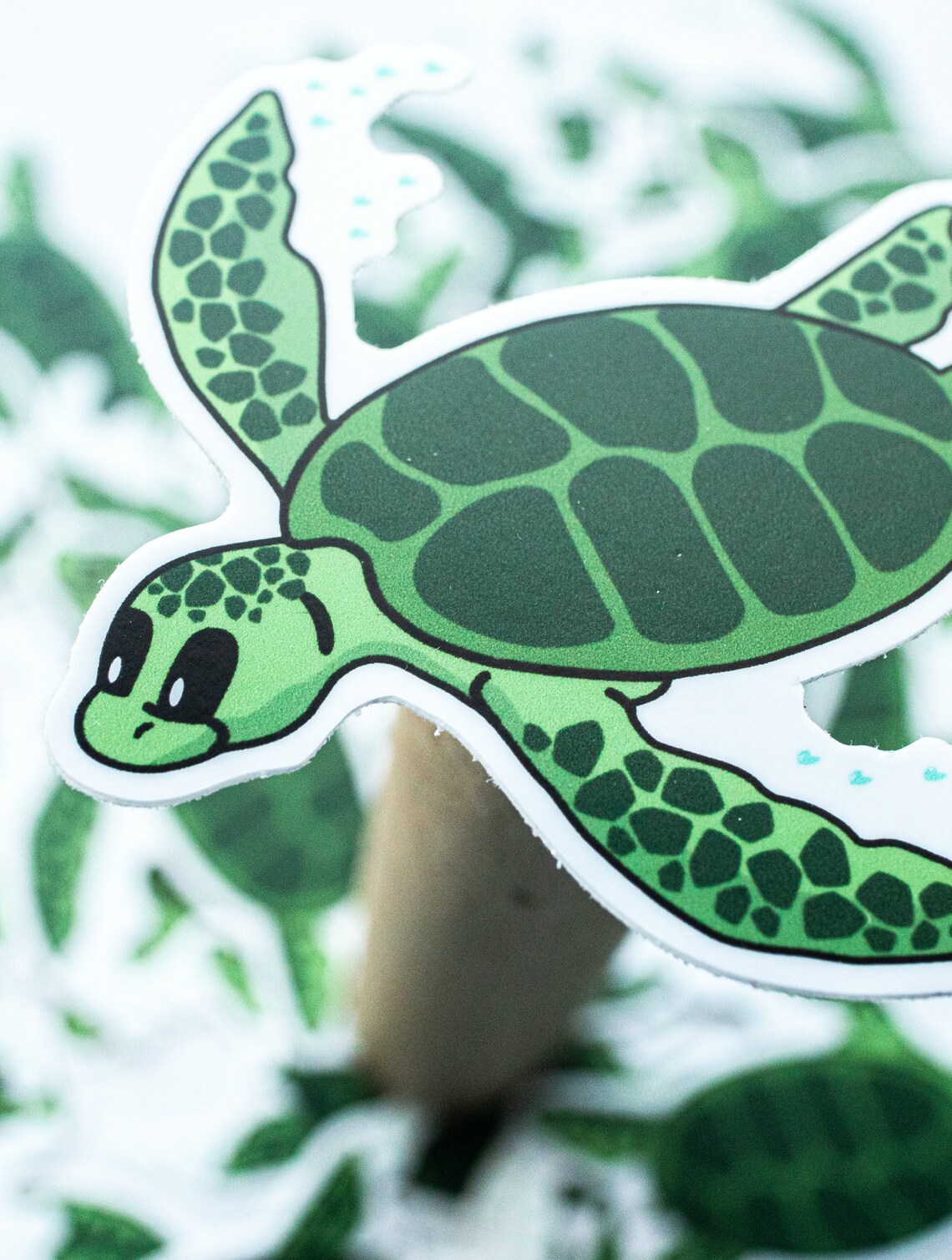 Sea Turtle Vinyl Sticker | Etsy