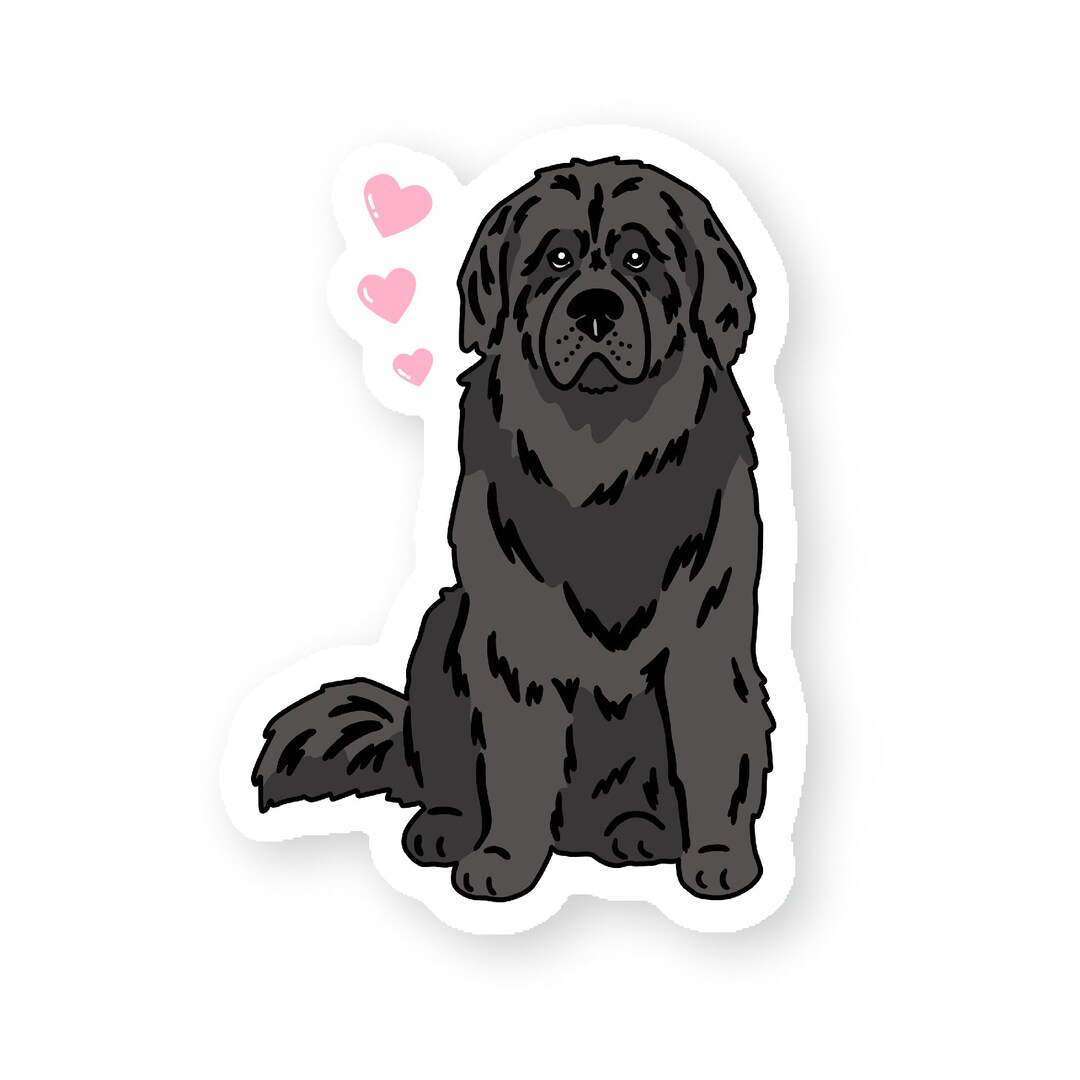 Newfie Vinyl Sticker | Newfoundland Dog Gift - Etsy