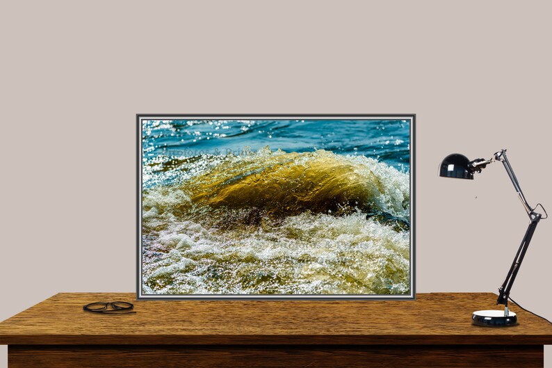 Water Wall Print Home Decor Art Waves Wall Art Digital - Etsy