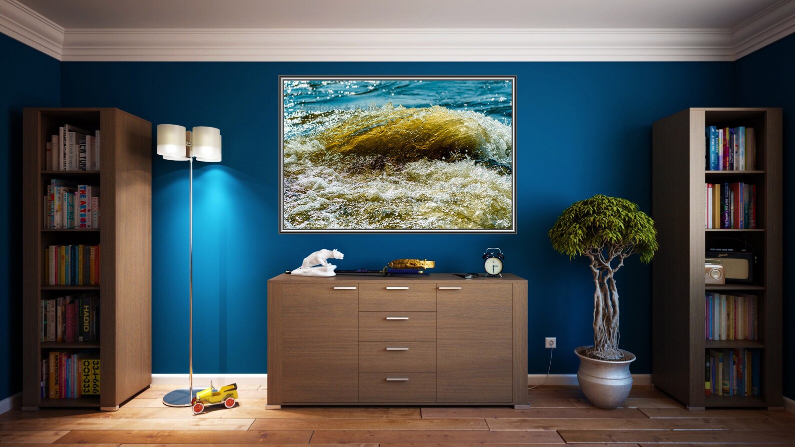Water Wall Print Home Decor Art Waves Wall Art Digital - Etsy