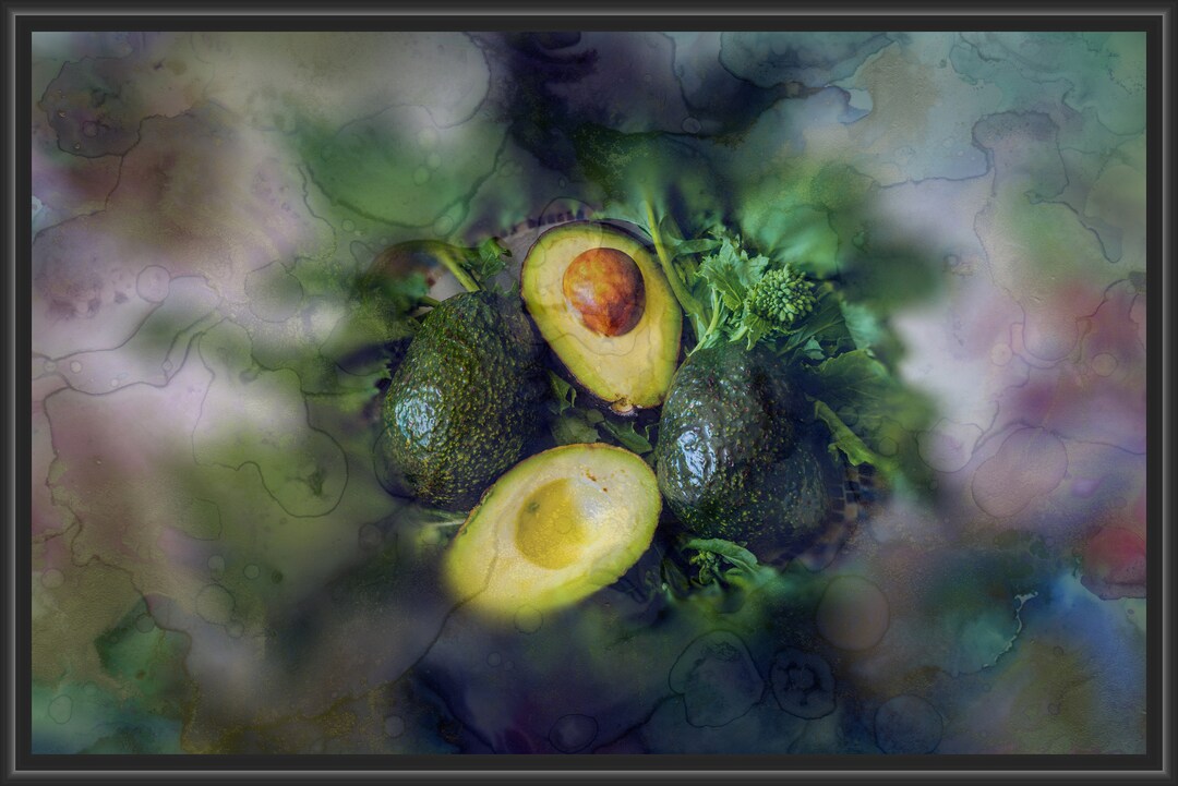 Avocado Print, Printable Kitchen Wall Art, Digital Download, Tropical ...