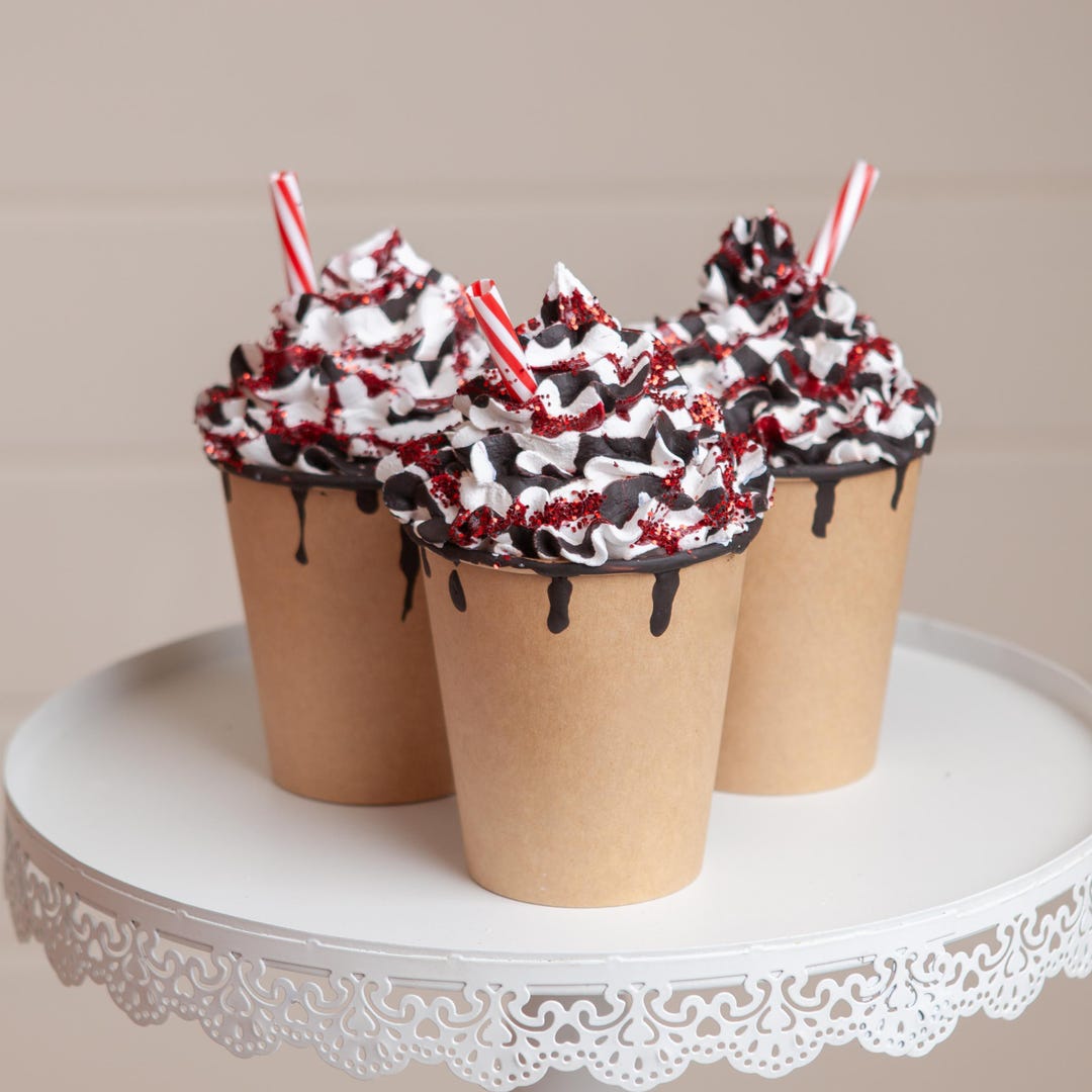 Christmas Artificial Hot Chocolate Prop - Etsy UK