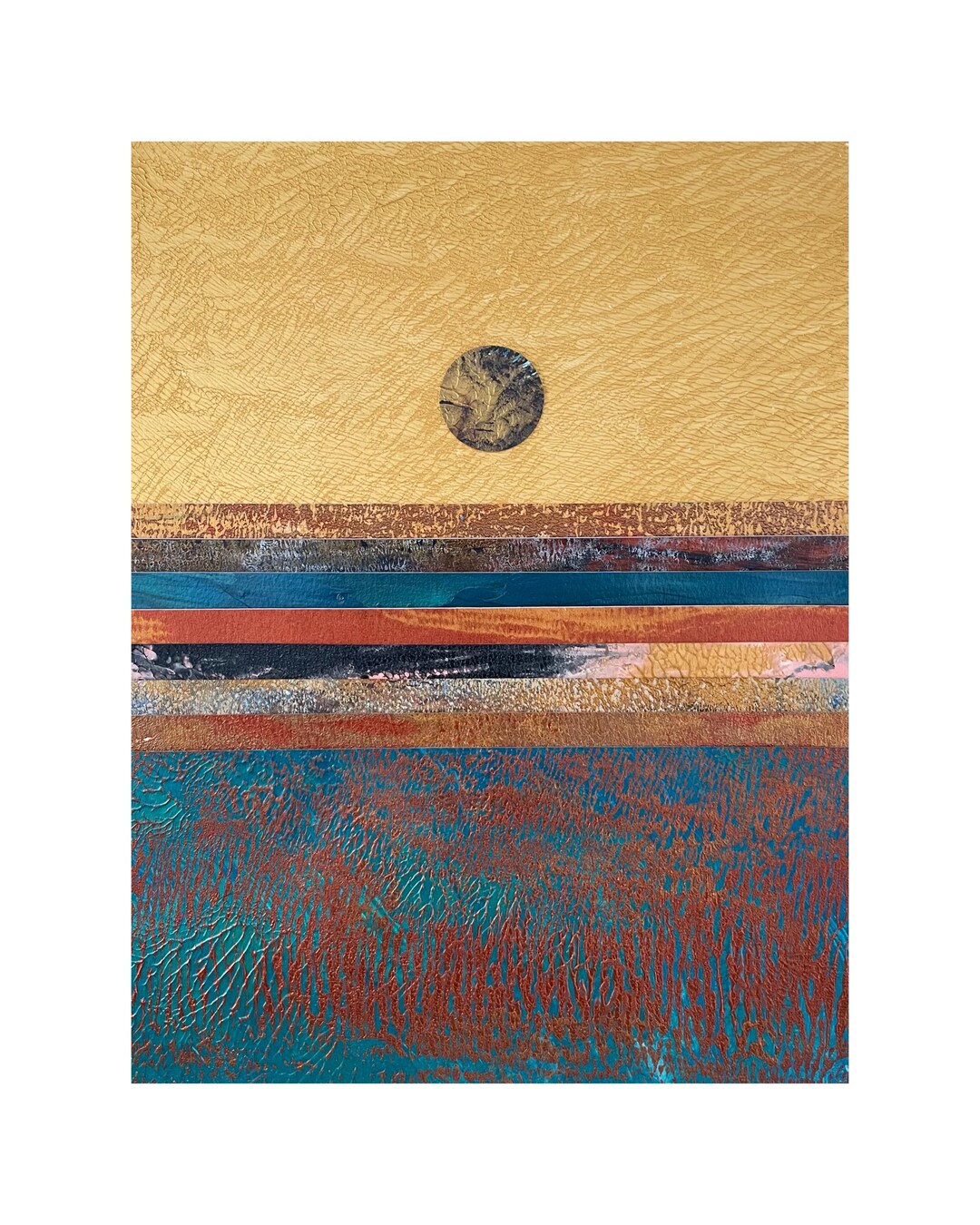 Original Artwork With Layers - Collage Painting - Mega Texture Funky ...