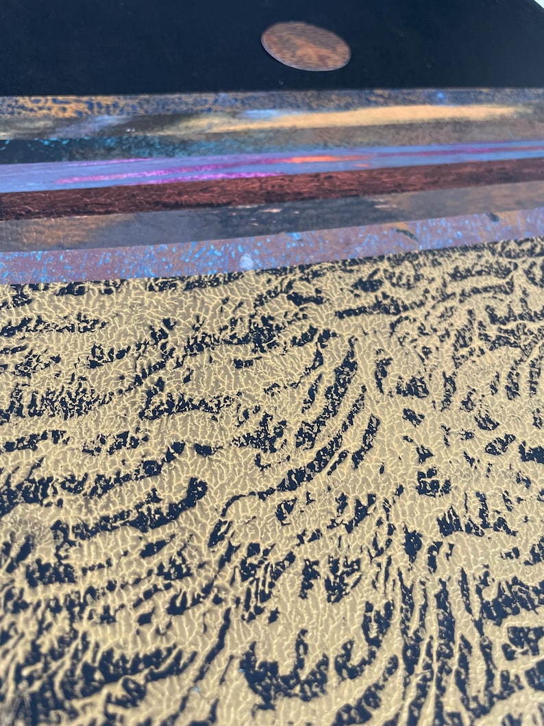 Original Artwork With Layers - Collage Painting - Gold Texture - Etsy