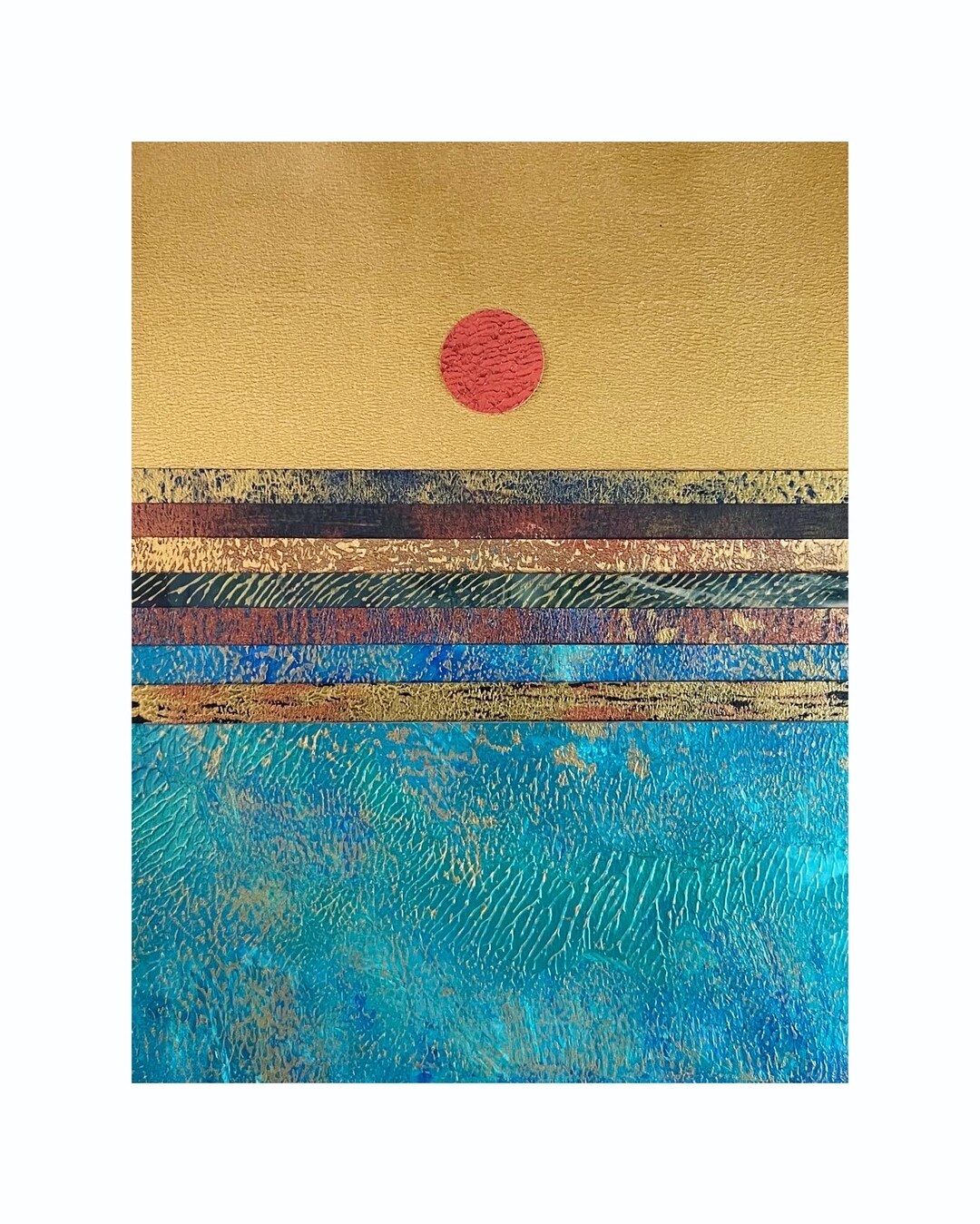 Original Artwork With Layers - Collage Painting - Vacation Art Tropical ...