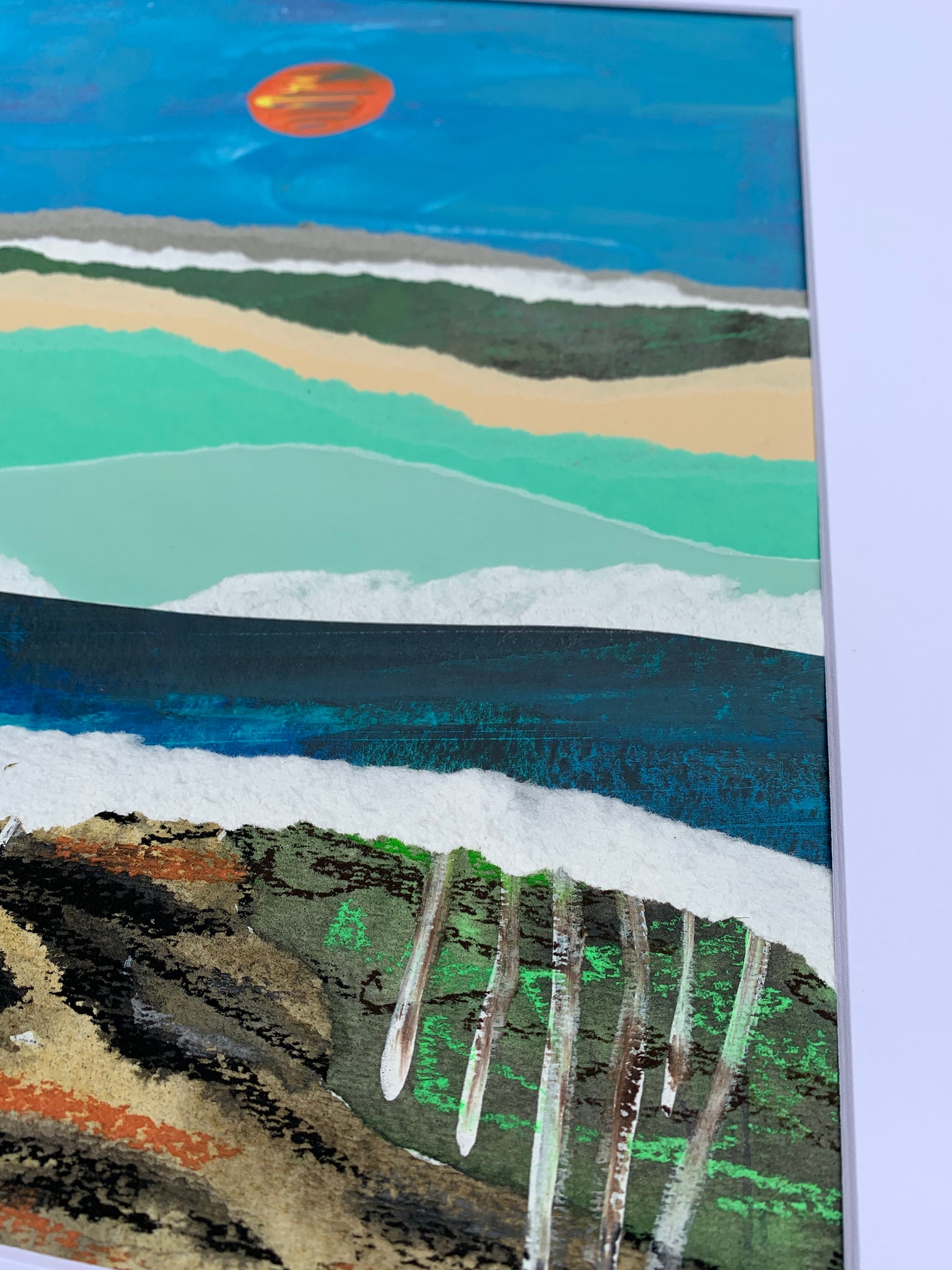 Ocean Painting great North Original Art - Etsy