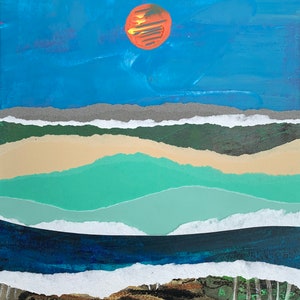 Ocean Painting great North Original Art - Etsy