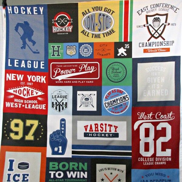 Hockey Quilt - Etsy