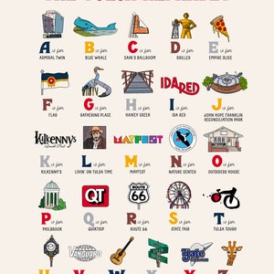 The Tulsa Alphabet - Art Print - Etsy