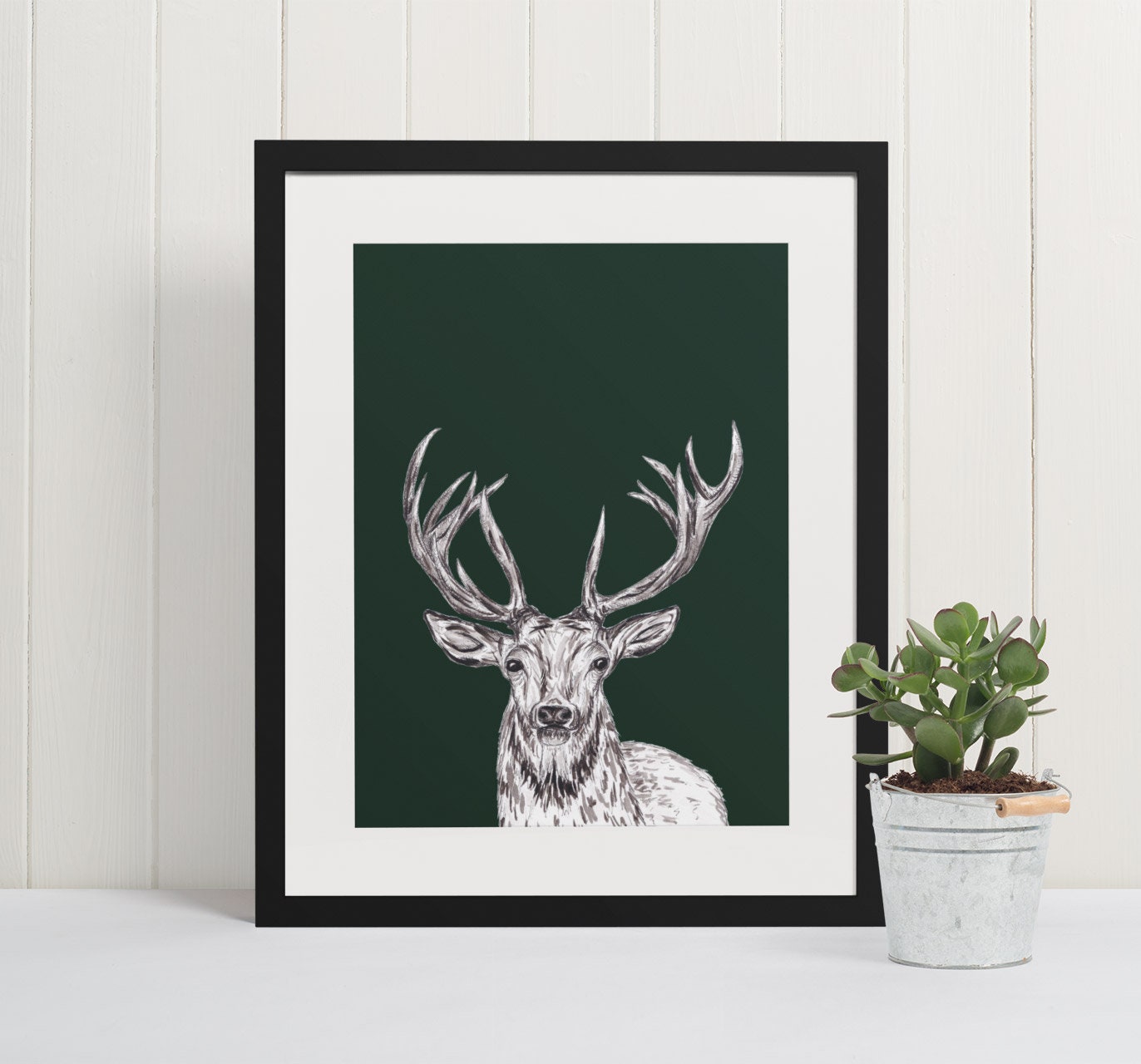 Stag Print Stag Art Stag Wall Art Watercolour Stag Art - Etsy UK