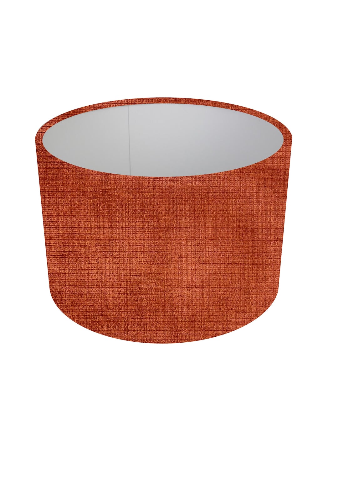 Fine Chenille Burnt Orange / Rust Cylinder / Drum Lampshades / Pendant ...