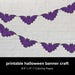Halloween Coloring Sheet Bat Printable Banner Garland Bunting Digital ...