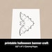 Halloween Coloring Sheet Bat Printable Banner Garland Bunting Digital ...