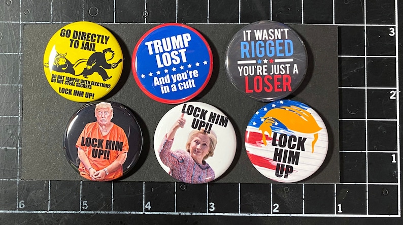 Anti Trump Pins. 1.25" Set of 6 Anti-trump Buttons. Anti Trump Pin ...