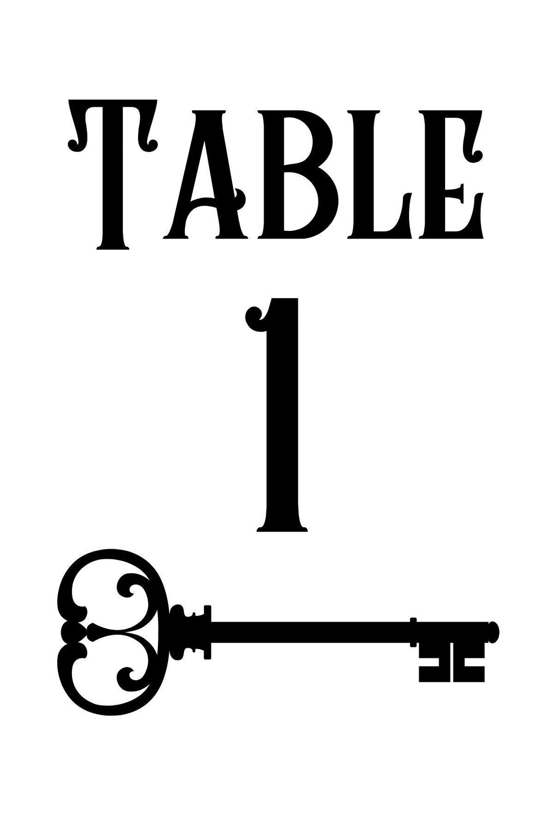 PRINTABLE / DIGITAL DOWNLOAD / Goth Wedding Table Numbers / Fairytale ...