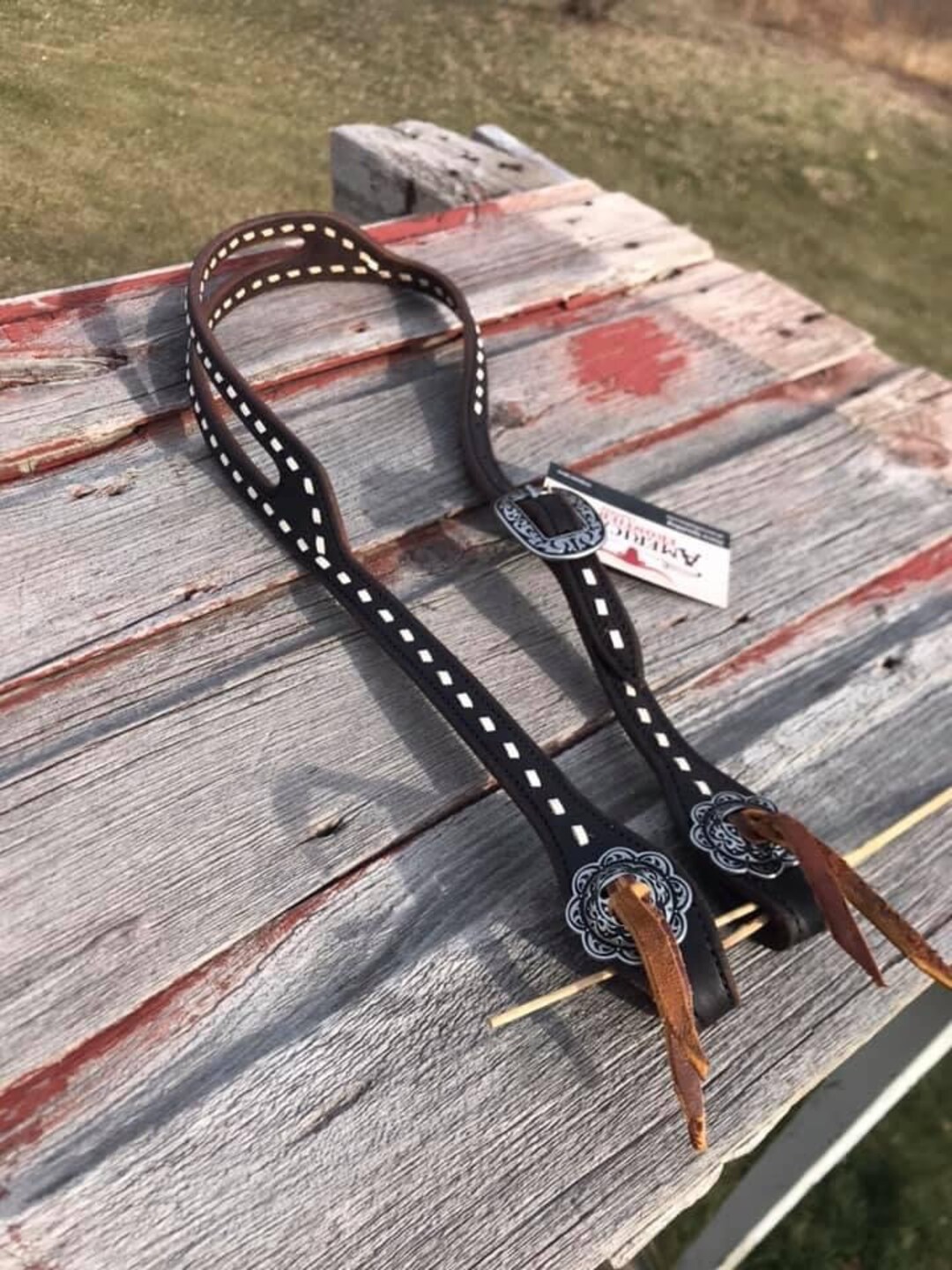 Custom Slot Ear Headstall With Buckstitching - Etsy