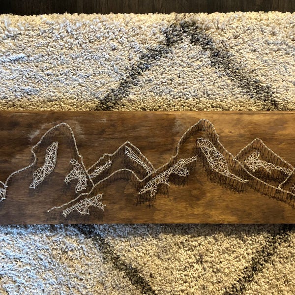 Mountain String Art - Etsy