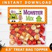 Monster Bag Toppers INSTANT DOWNLOAD Halloween Printable Monster Tags ...