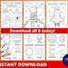 Out of this World Space Coloring Sheets for Kids INSTANT | Etsy