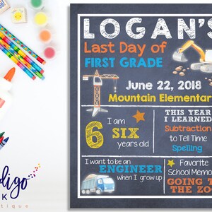Last Day of School Sign DIGITAL DOWNLOAD | Fireman Printable | End of ...