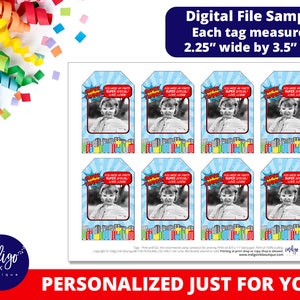 Superhero Favor Tags DIGITIAL DOWNLOAD | Comic Book PERSONALIZED Tags ...