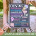 Custom Chalkboard First Day of School Poster | Back to School Sign ...
