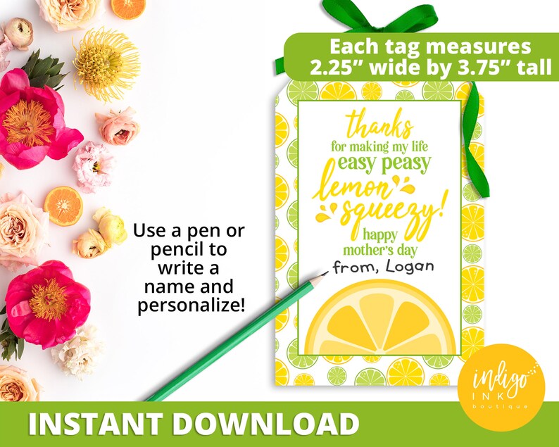 Thank You Mom Tag | INSTANT DOWNLOAD | Thanks for Making My Life Easy ...