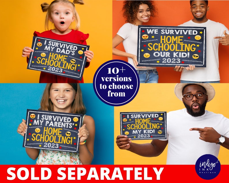 I Survived Homeschooling Sign INSTANT DOWNLOAD Last Day of - Etsy