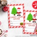 Candy Cane Gram Holiday Tags INSTANT DOWNLOAD Snowman Favor - Etsy