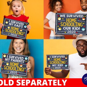 We Survived Homeschooling Sign INSTANT DOWNLOAD Last Day of | Etsy