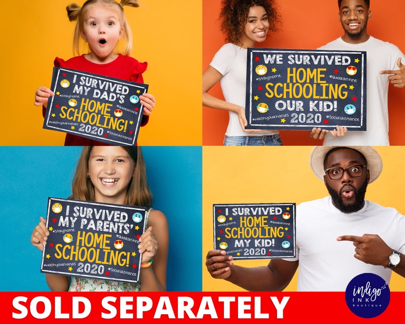 We Survived Homeschooling Sign INSTANT DOWNLOAD Last Day of | Etsy