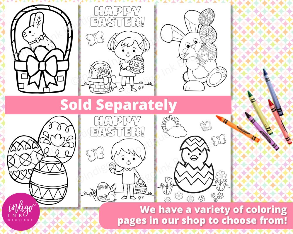 Easter SPANISH Coloring Pages INSTANT DOWNLOAD Easter | Etsy