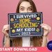 I Survived Homeschooling My Kids Sign INSTANT DOWNLOAD End - Etsy