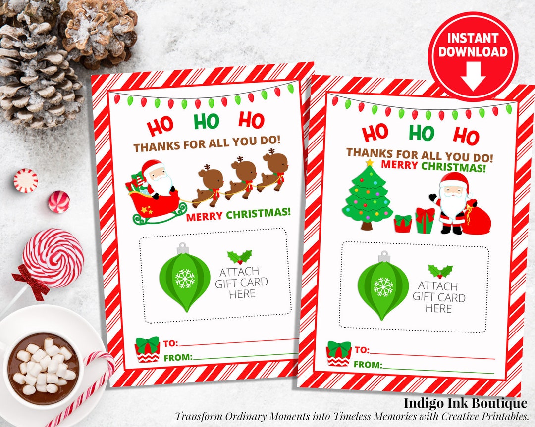 Christmas Gift Card Holder | Teacher Gift Card | Teacher Christmas ...