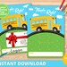 School Bus Driver Gift Card Holder INSTANT DOWNLOAD Thanks - Etsy