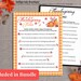 Thanksgiving Games Printable Bundle 5 Thanksgiving Party - Etsy